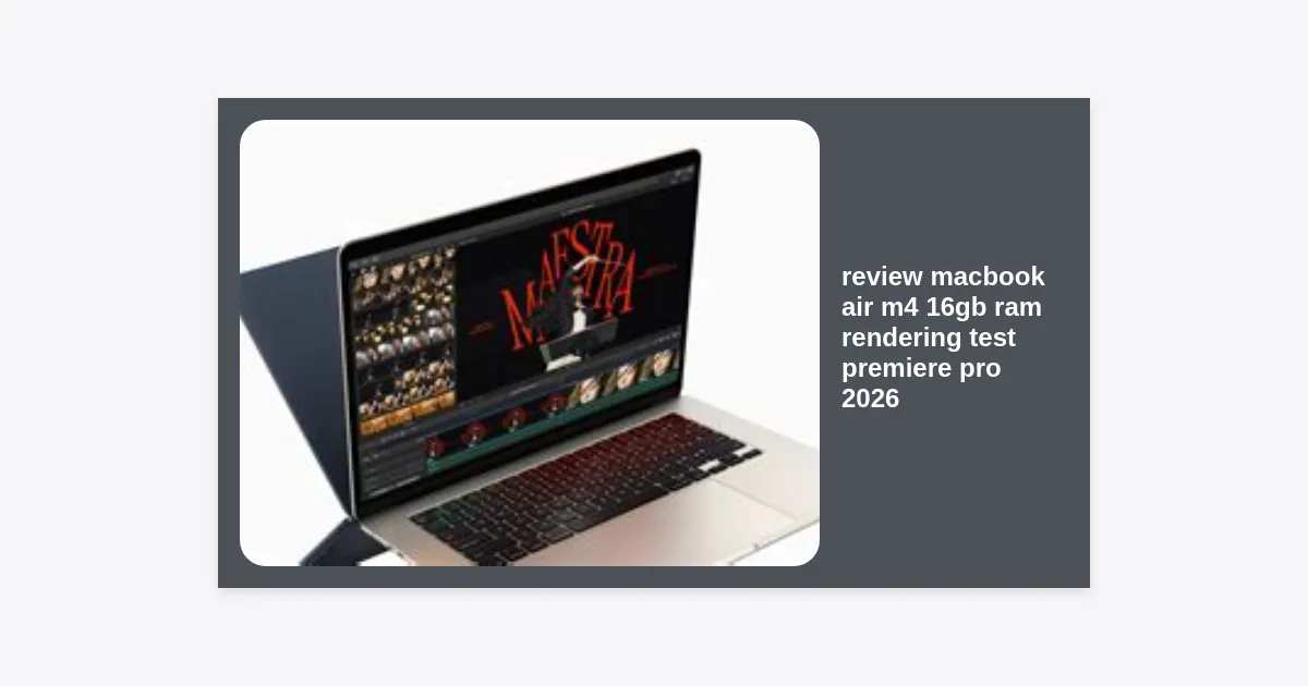 Review MacBook Air M4 16GB RAM: Rendering Test Premiere Pro 2026 ...